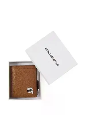Karl Lagerfeld Pebble Bi-fold Wallet - Brown