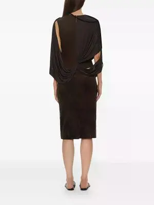 Christopher Esber Collision Cut-out Midi Dress - Brown