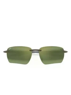 Maui Jim Rimless Rectangle Sunglasses - Green