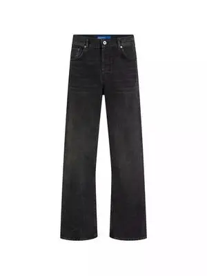 Karl Lagerfeld Black Wash Jeans For Men