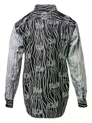 Comme Des Garçons Filip Pagowski Print Long Sleeve Shirt