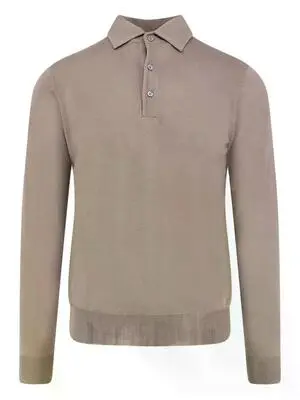 FILIPPO DE LAURENTIIS Button-fastening Polo Shirt - Neutrals