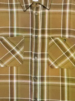 HAIKURE Checked Chest-pockets Overshirt