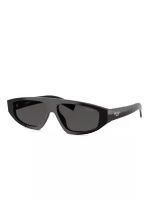 Prada Geometric Frame Sunglasses - Black