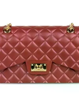 MARC ELLIS Quilted Chain-strap Satchel Bag
