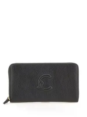 COCCINELLE Logo-embossed Zip-around Wallet - Black
