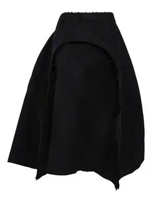 Comme Des Garçons Asymmetric-hem Midi Skirt