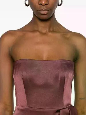 Alex Perry Strapless Bow Midi Dress