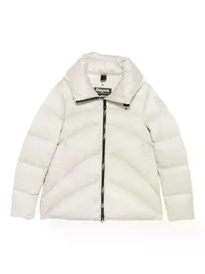 BLAUER. Quilted Zip Jacket - Neutrals