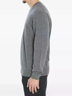 THE ROW Rod V-neck Ribbed Sweater - Grey