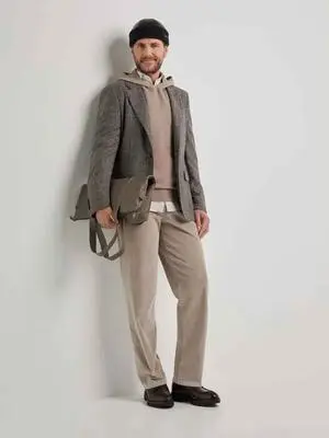 Canali Straight Leg Corduroy Trousers