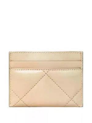 Tory Burch Kira Diamond-quilted Cardholder - Neutrals