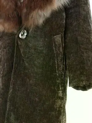 JACQUES Shearling Jewel-button Coat