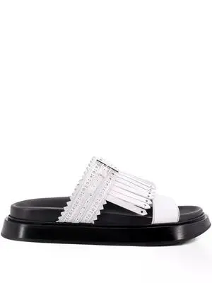 Alexander McQueen Fringe-detail Sandals - White