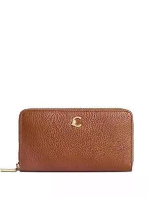 COCCINELLE C-me Logo-plaque Wallet - Brown
