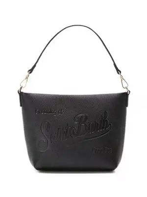 MC2 SAINT BARTH Aline Logo-debossed Shoulder Bag - Black