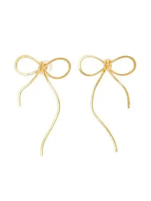 Marni Bow Earrings - Gold