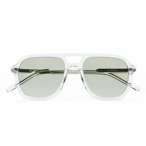 KALEOS Kaleos Transparent Green Square Acetate Sunglasses - Transparent