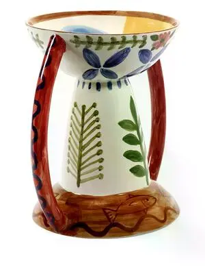 SERAX Floral-painted Double-handle Vase