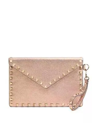 Women's Valentino Garavani Small Rockstud Calfskin Wallets
