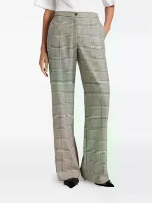 ELENA MIRO` Check-pattern Trousers