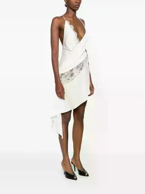 Alex Perry Lace Asymmetric Mini Dress