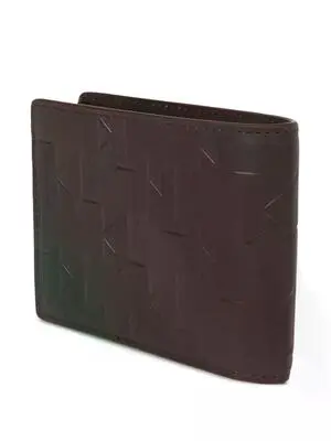 Karl Lagerfeld K/loom Leather Bi-fold Wallet - Brown