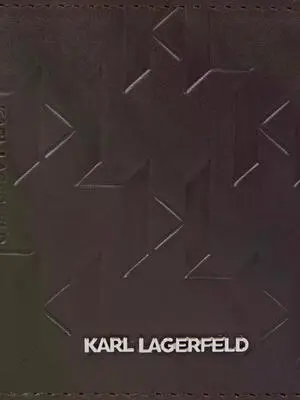 Karl Lagerfeld K/loom Leather Bi-fold Wallet - Brown