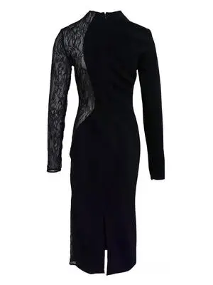 Stella McCartney Miracle Lace-trim Crepe Midi Dress
