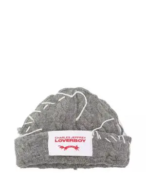 CHARLES JEFFREY Cable-knit Beanie