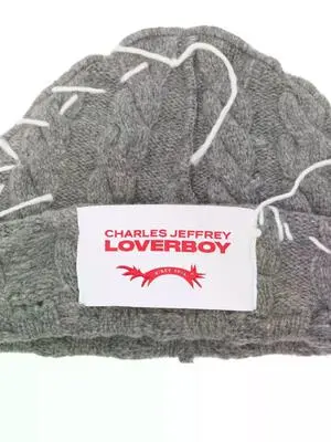 CHARLES JEFFREY Cable-knit Beanie