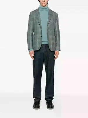 Canali Checked Wool Blazer