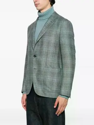 Canali Checked Wool Blazer
