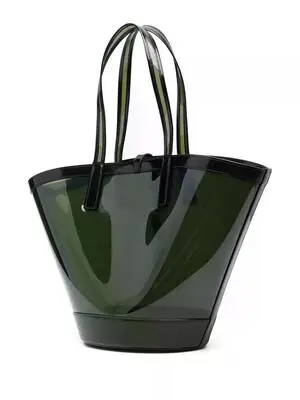Saint Laurent Medium Panier Tote Bag - Green
