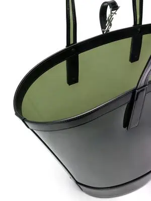 Saint Laurent Medium Panier Tote Bag - Green