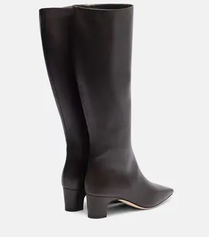 Manolo Blahnik Ofara Leather Knee-high Boots