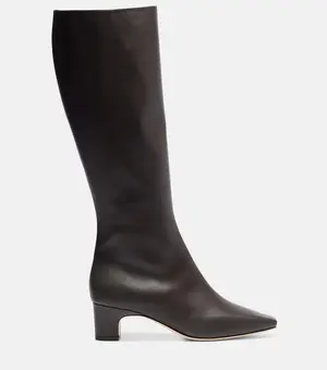 Manolo Blahnik Ofara Leather Knee-high Boots