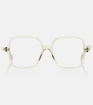Gucci Optical Square Frame Glasses - Yellow