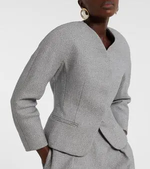 Jacquemus Ovalo Cotton And Wool Jacket