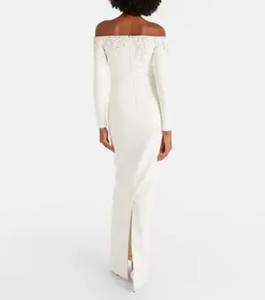 Safiyaa Gioia Embellished Crêpe Gown