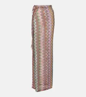 Missoni Zigzag Lamé Wrap Skirt - Multicoloured