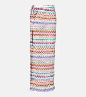 Missoni Zigzag Lamé Wrap Skirt - Multicoloured