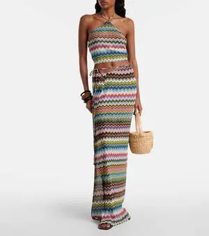 Missoni Zigzag Lamé Wrap Skirt - Multicoloured