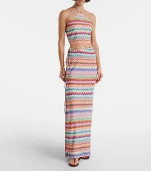 Missoni Zigzag Lamé Wrap Skirt - Multicoloured