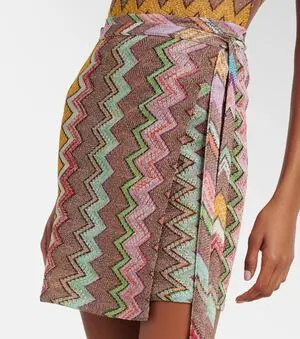 Missoni Zigzag Lamé Wrap Skirt - Multicoloured