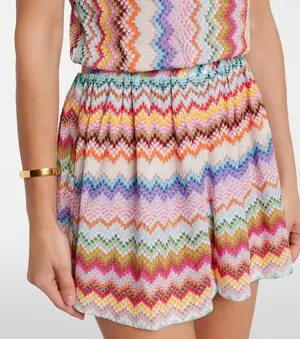 Missoni Zigzag Halterneck Lamé Romper - Multicoloured