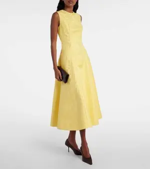 EMILIA WICKSTEAD Mara Moiré Mikado Midi Dress