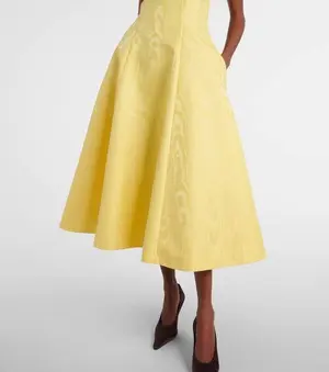 EMILIA WICKSTEAD Mara Moiré Mikado Midi Dress