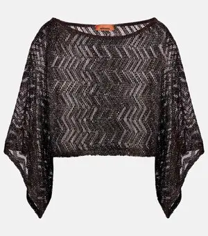 Missoni Zigzag Sequined Top - Brown