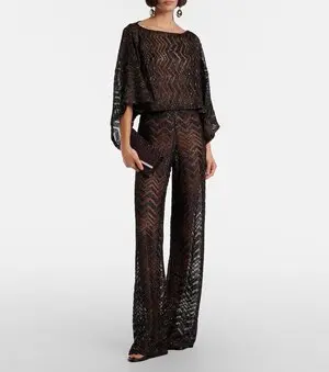 Missoni Zigzag Sequined Top - Brown